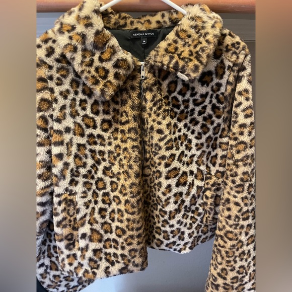 Kendall & Kylie | Jackets & Coats | Furry Cheetah Print Jacket | Poshmark